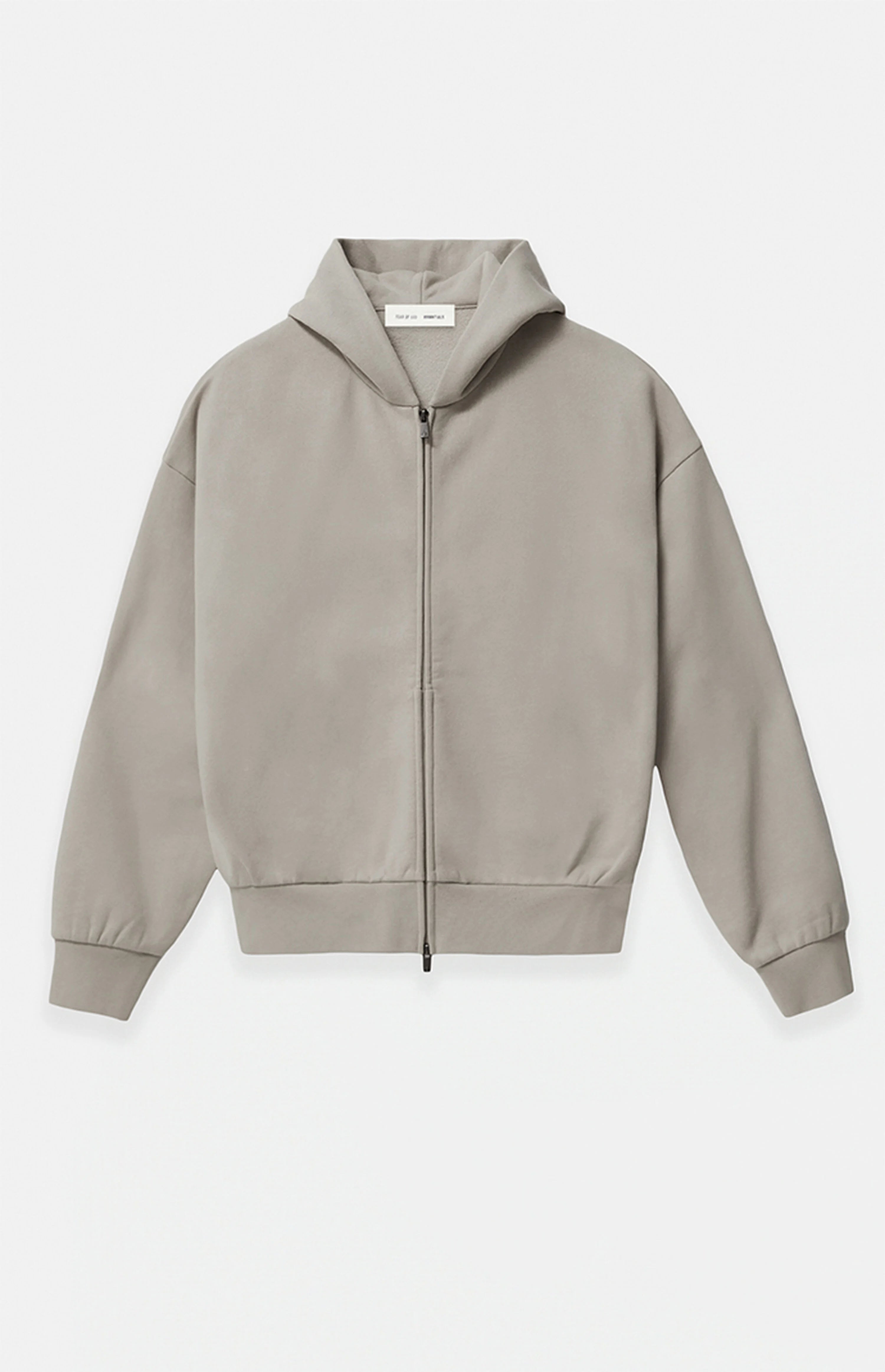 Essentials Smoke Grey Classic Fleece Zip Up – Courtside Kicks