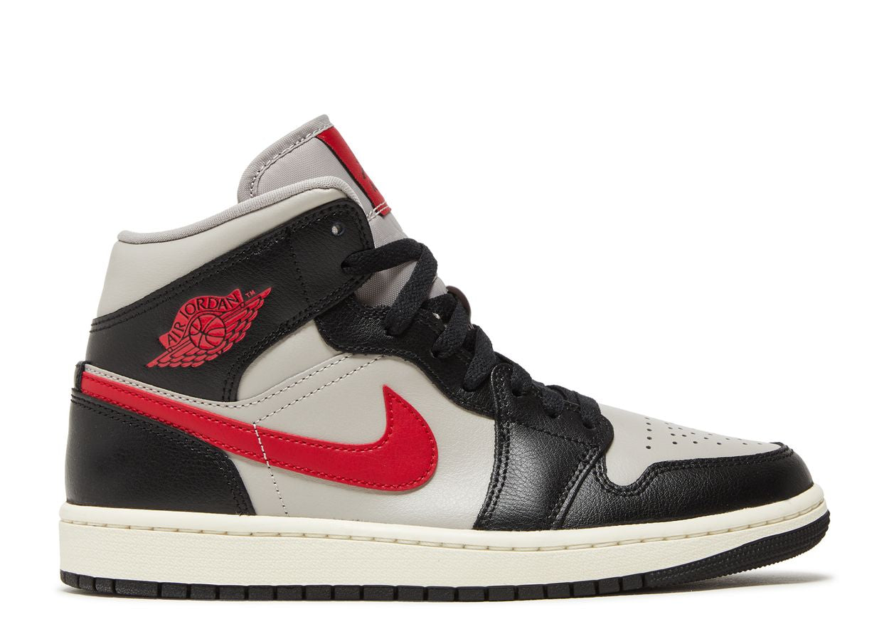 College Grey Red Jordan 1 Mid – Courtside Kicks