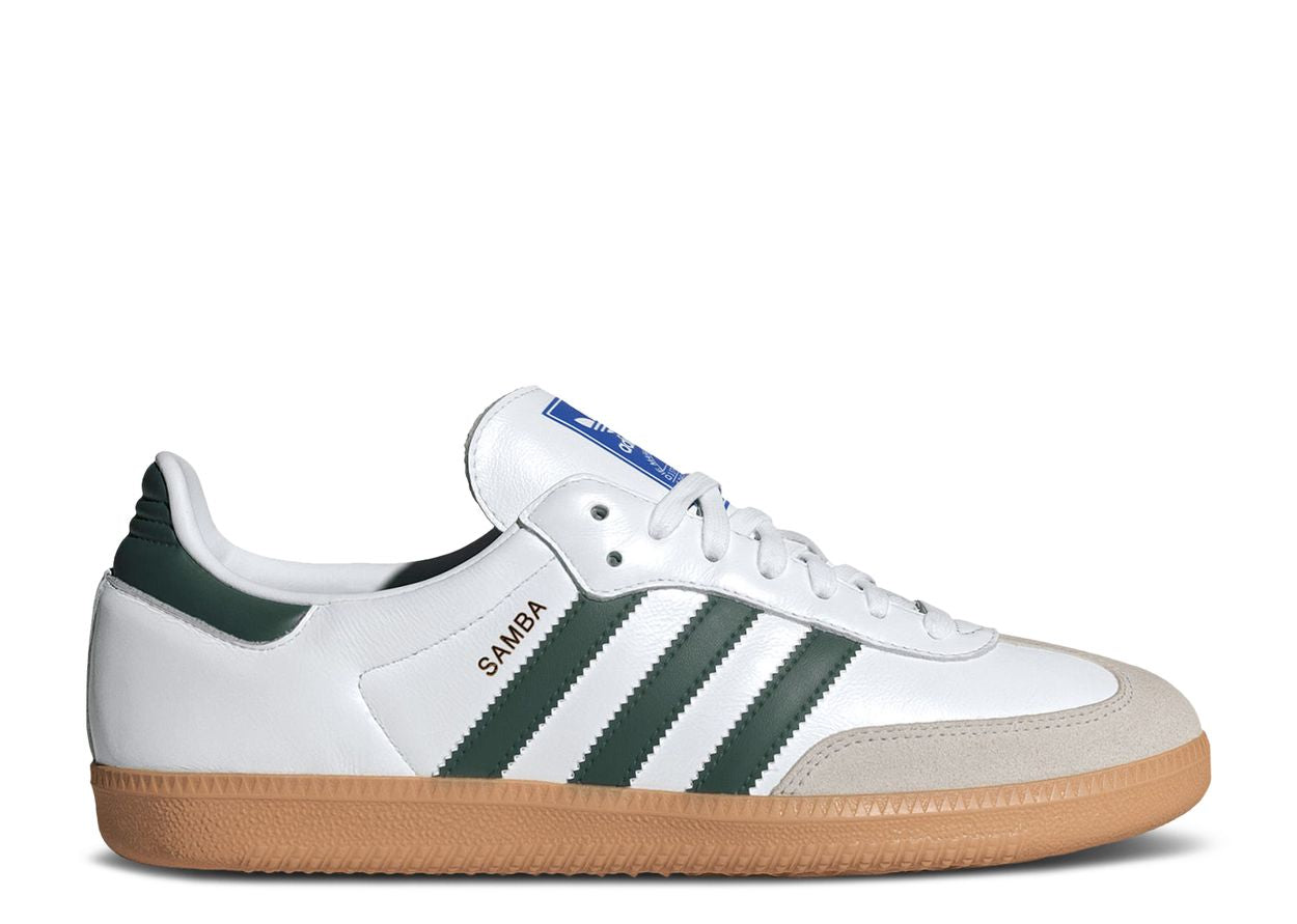 Collegiate Green White Adidas Samba – Courtside Kicks