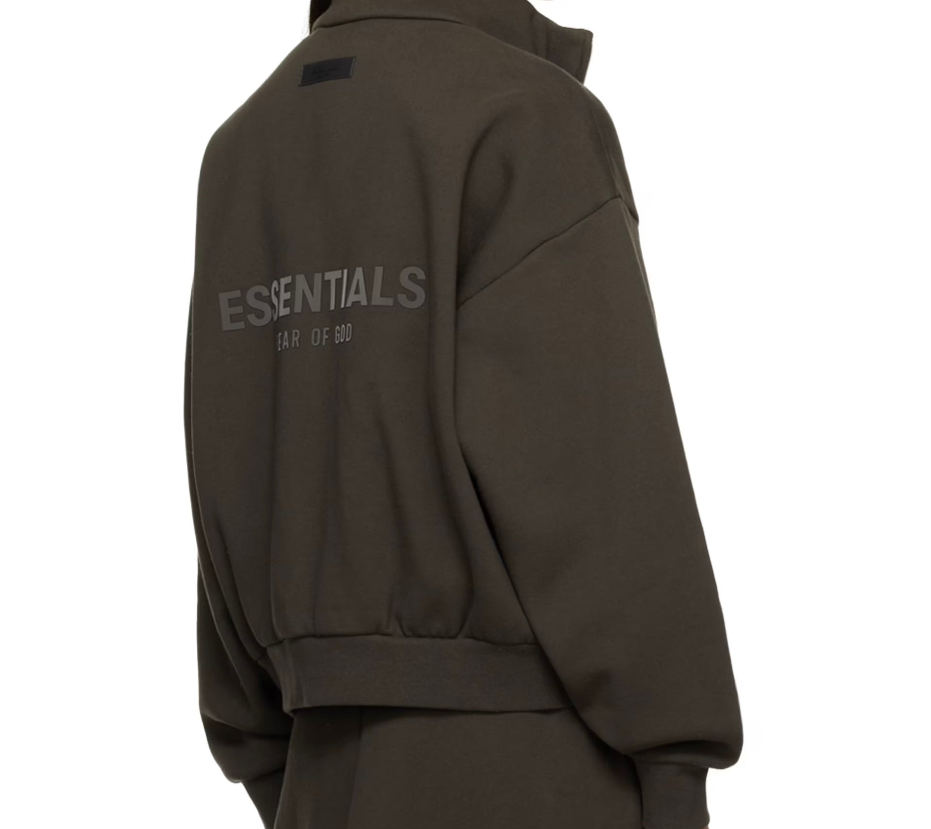 Essentials Off Black Back Logo Full Zip – Courtside Kicks