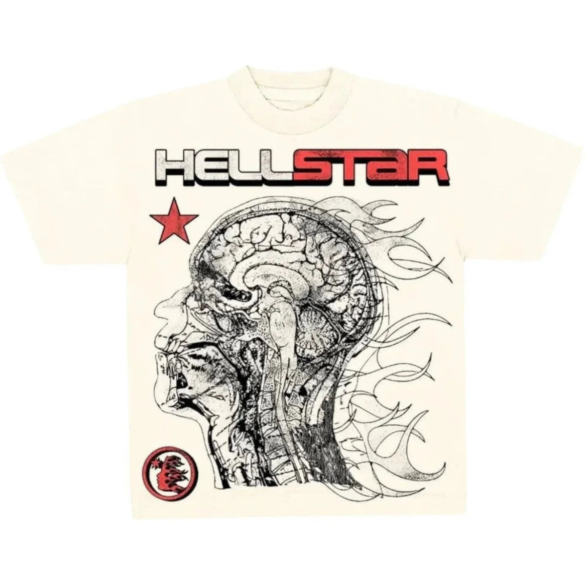 Hellstar Cranium Cream Tee – Courtside Kicks