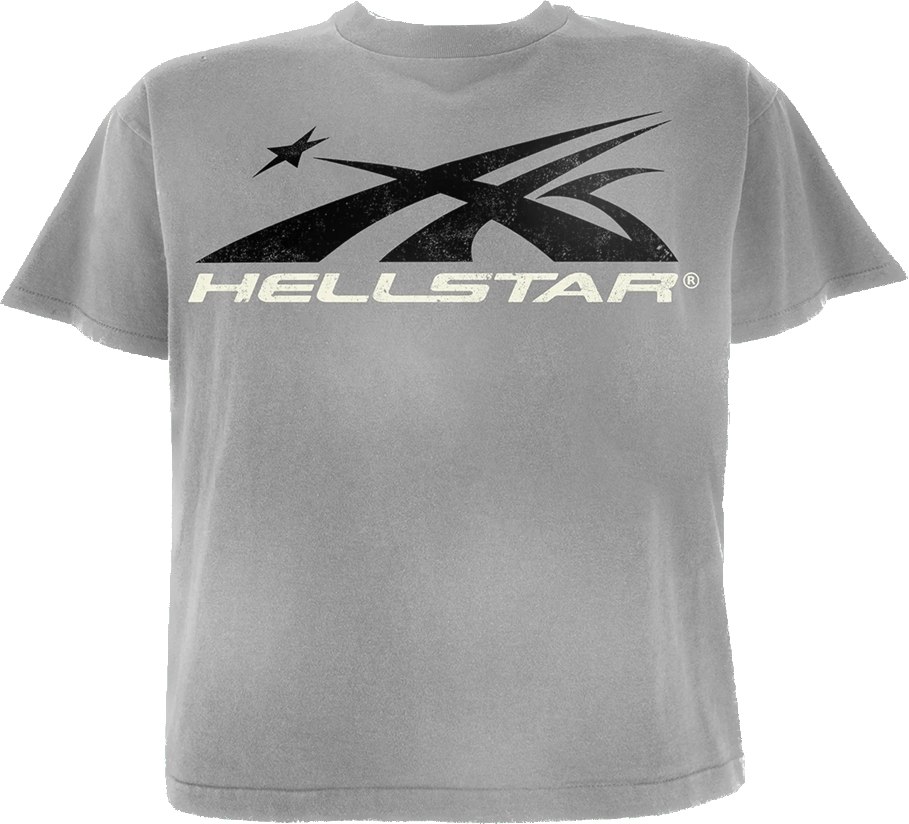 Hellstar Logo Grey Tee – Courtside Kicks