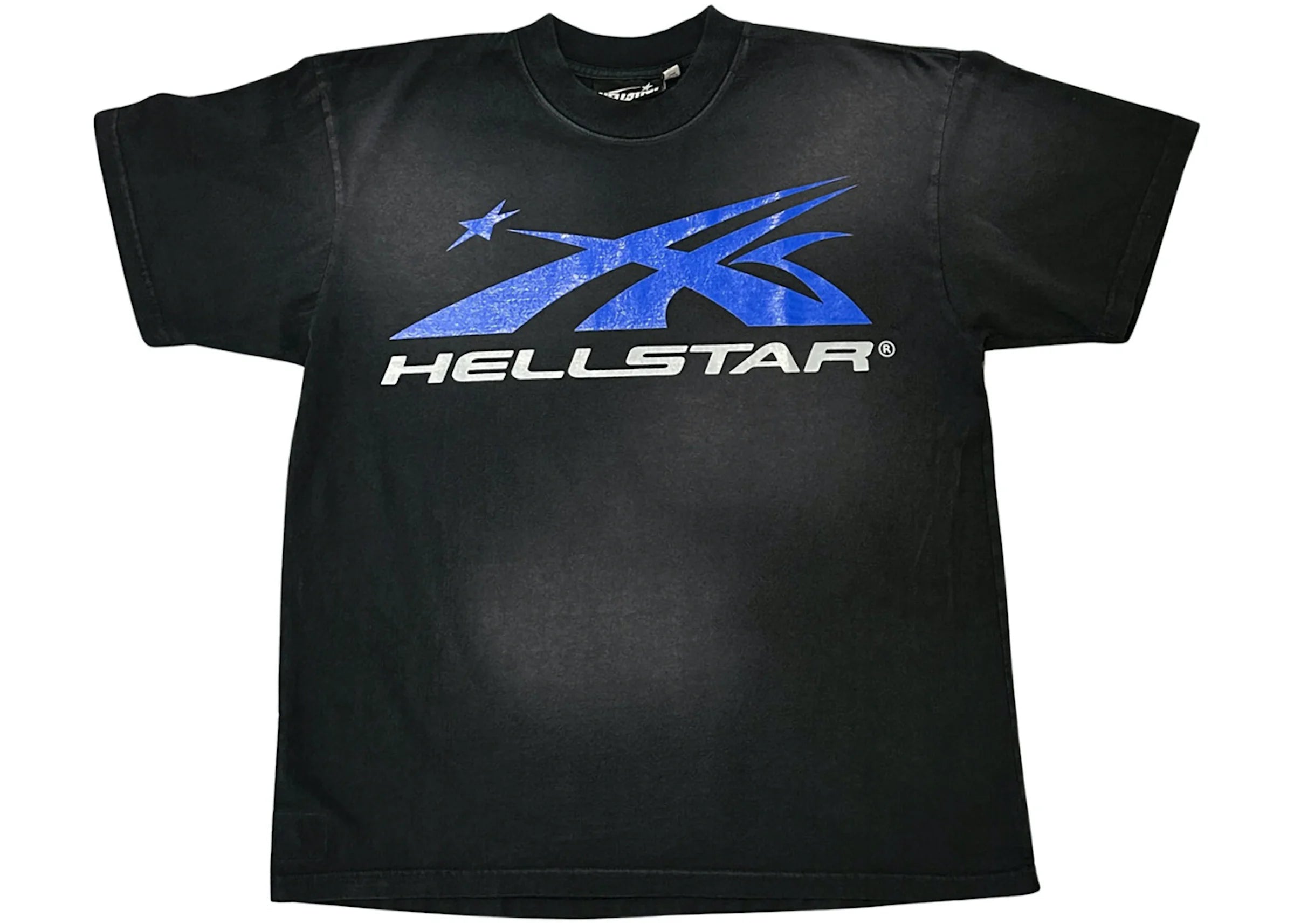 Hellstar Sport Logo Gel Black/Blue Tee – Courtside Kicks